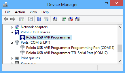 Pololu - 3.a. Installing Windows Drivers and Software