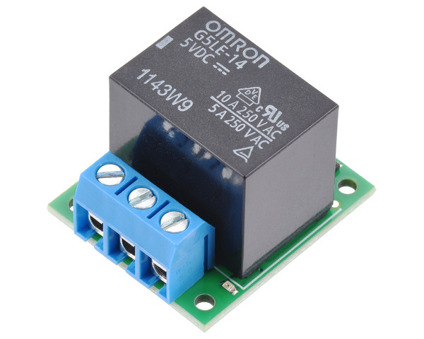 Pololu Basic SPDT Relay Carrier with 5VDC Relay, Terminal Blocks, and ...