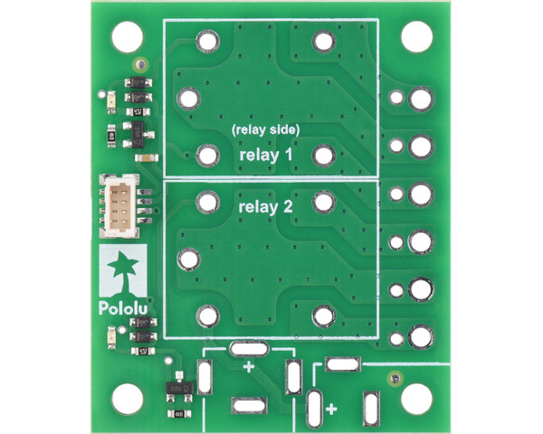 Pololu Basic 2-Channel SPDT Relay Carrier for "Sugar Cube" Relays with JST SH-Style Top-Entry ...