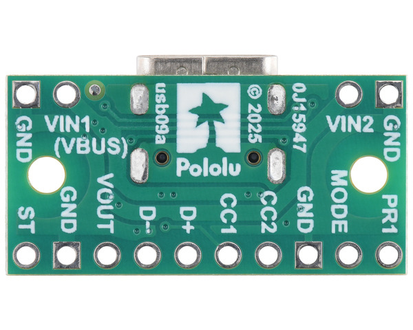 Pololu - TPS2116 Power Multiplexer Carrier with USB Type-C Connector ...