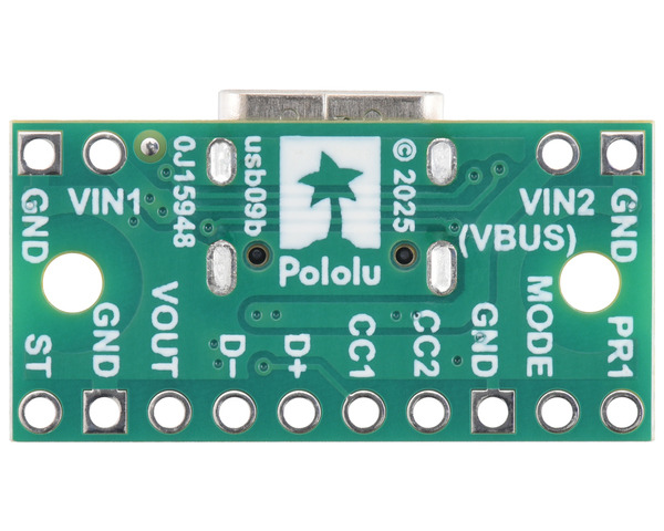 Pololu - TPS2116 Power Multiplexer Carrier with USB Type-C Connector ...