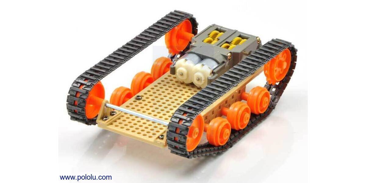 Pololu - Tank-style chassis built using the Tamiya 70100 Track and ...
