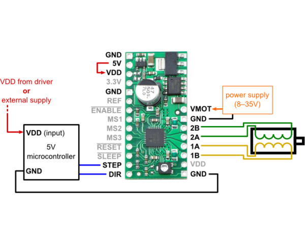 Pololu - A4988 Stepper Motor Driver Carrier with Voltage Regulators