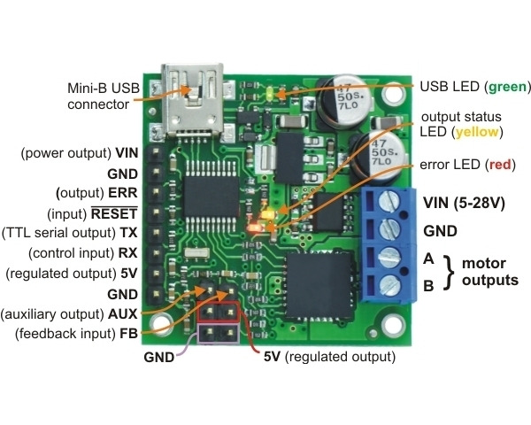 Pololu - 1.a. Module Pinout and Components
