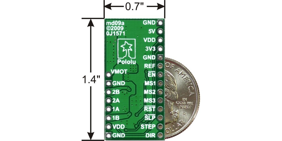 Pololu - A4983/A4988 stepper motor driver carrier with voltage ...