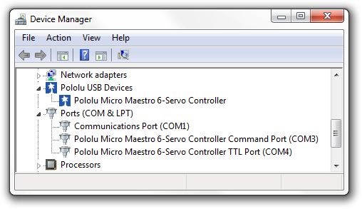 Pololu Maestro Servo Controller User’s Guide