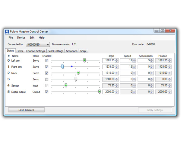 Pololu Maestro Servo Controller User’s Guide