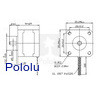 Pololu - Stepper Motor: Bipolar, 200 Steps/Rev, 35×28mm, 10V, 0.5 A/Phase