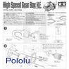 Pololu - Tamiya 72002 High-Speed Gearbox Kit