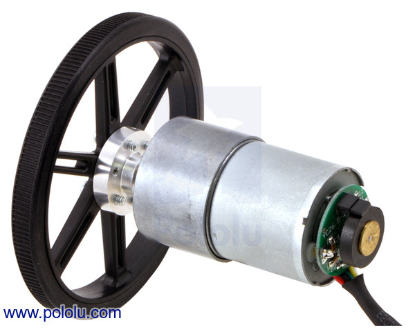 Pololu - 30:1 Metal Gearmotor 37Dx52L mm 12V with 64 CPR Encoder (No ...