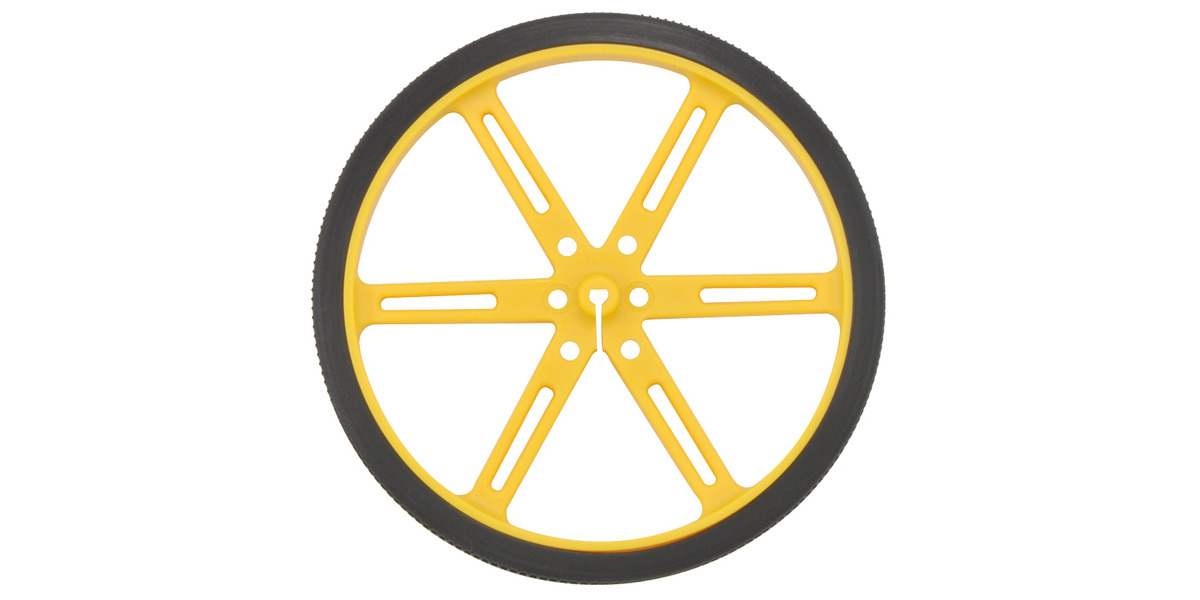 Pololu Wheel 90×10mm – Yellow.