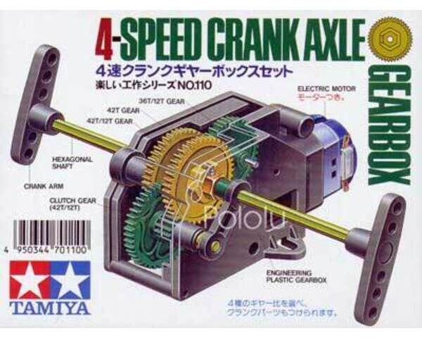 Pololu - Tamiya 70110 4-Speed Crank-Axle Gearbox Kit