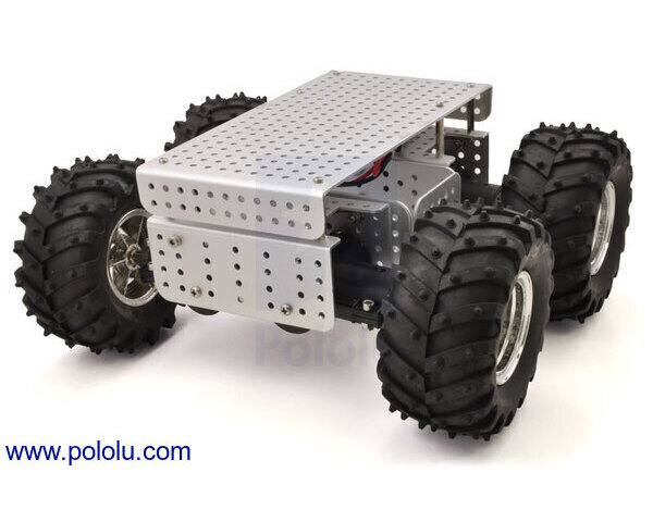 Pololu - Dagu Wild Thumper 4WD All-Terrain Chassis, Silver, 75:1