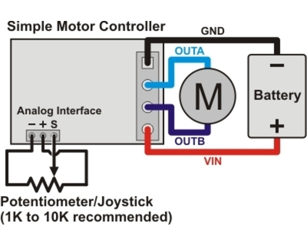 Pololu - 4.4. Connecting a Potentiometer or Analog Joystick