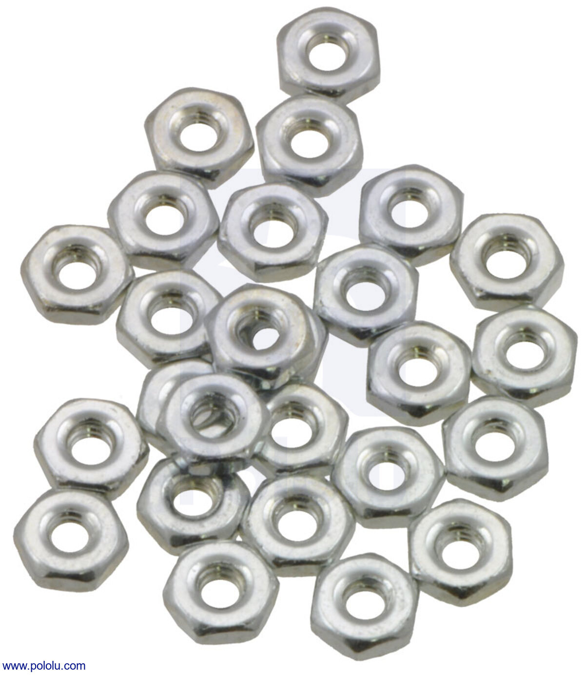 Pololu Machine Hex Nut 2 56 25 pack Pololu Machine Hex Nut 2 56 25 pack