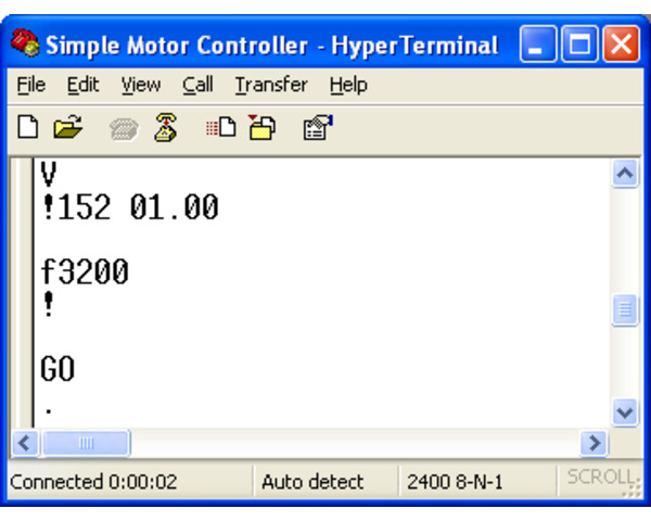 Pololu - 6.3. ASCII Commands