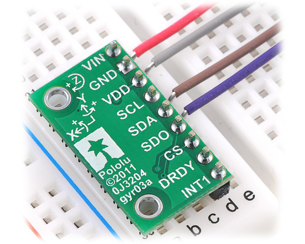 Pololu - L3GD20 3-Axis Gyro Carrier with Voltage Regulator