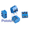 Pololu - Screw Terminal Block: 2-Pin, 5 mm Pitch, Side Entry (4-Pack)