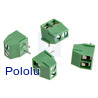 Pololu - Screw Terminal Block: 2-Pin, 3.5 mm Pitch, Top Entry (4-Pack)