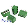 Pololu - Screw Terminal Block: 3-Pin, 3.5 mm Pitch, Top Entry (4-Pack)