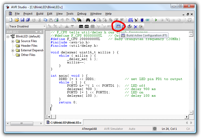 Pololu - 3.c. Programming AVRs Using AVR Studio 4