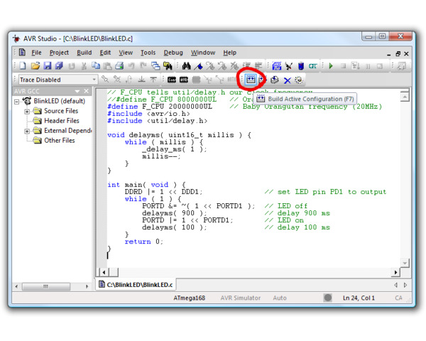 Pololu - 3.c. Programming AVRs Using AVR Studio 4