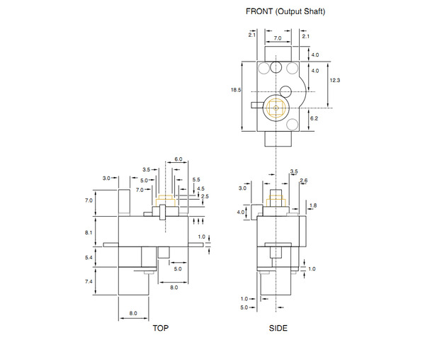Pololu - Solarbotics GM10 81:1 Geared Pager Motor