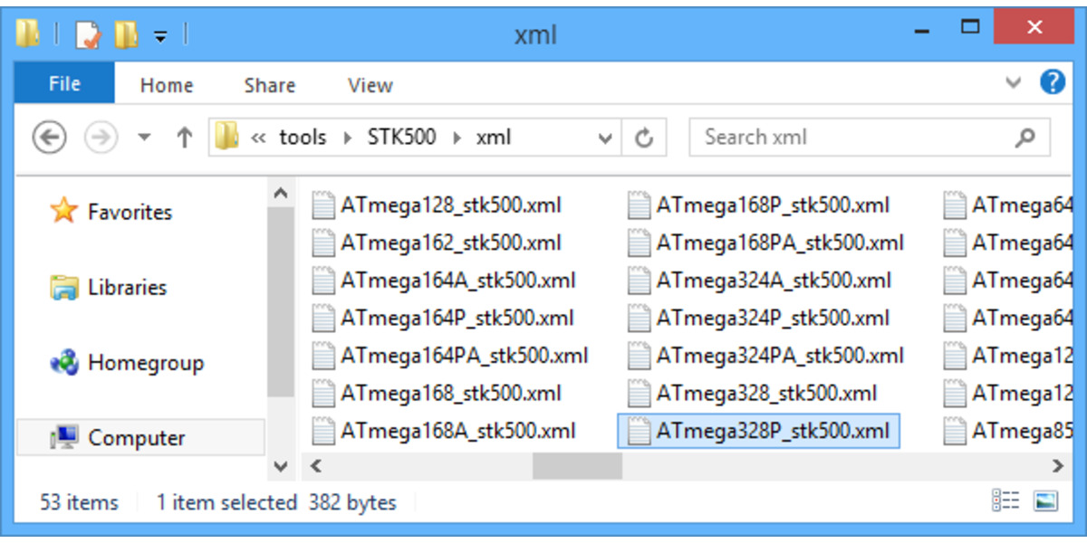 Pololu - Adding the right XML file to the tools\STK500\xml directory in Atmel Studio 6 enables ...