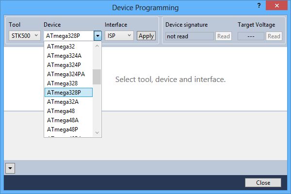 Pololu - 3.b.1. Adding Devices to Atmel Studio 6