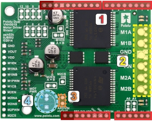 Pololu Dual VNH5019 Motor Driver Shield User’s Guide
