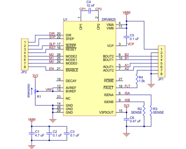 Pololu - DRV8825 Stepper Motor Driver Carrier, High Current (md20a)