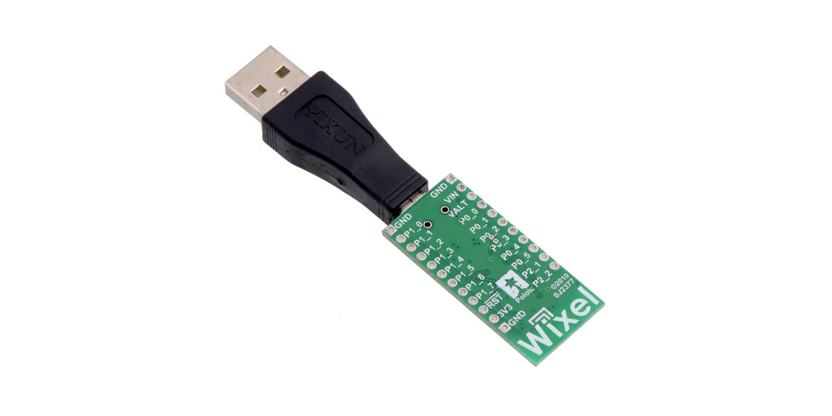 Pololu - Together, the USB Adapter A to Mini-B and a Pololu Wixel ...