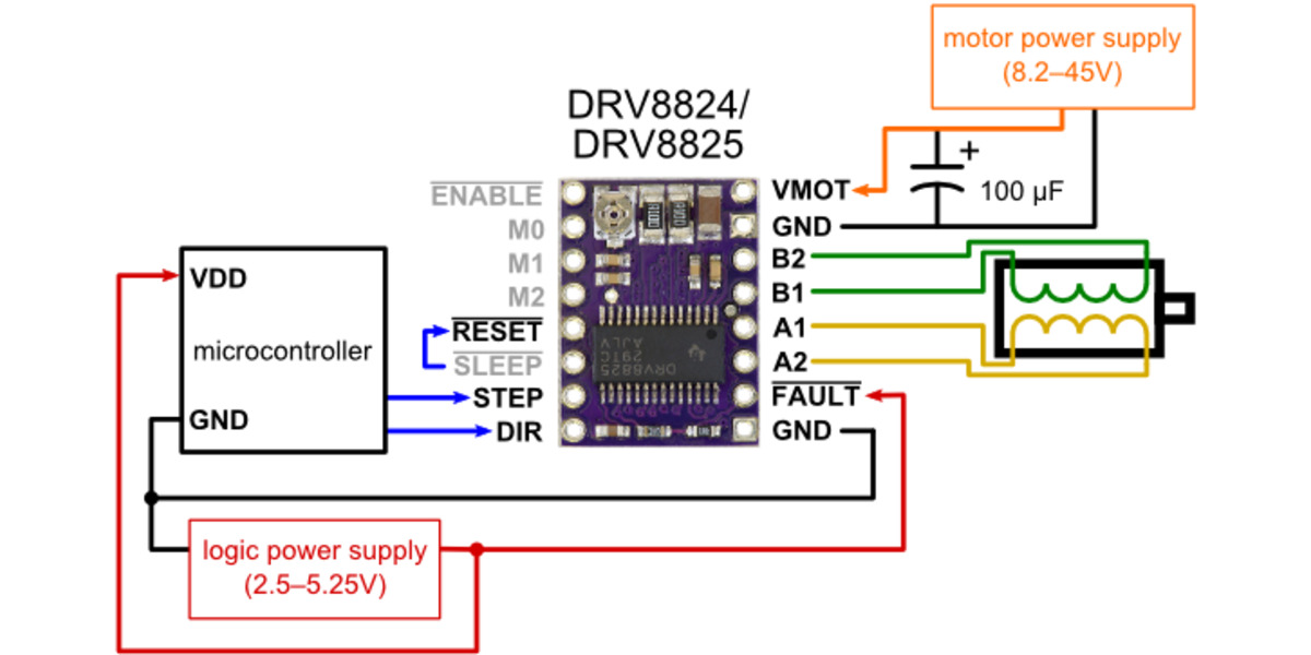 Pololu - Alternative minimal wiring diagram for connecting a ...