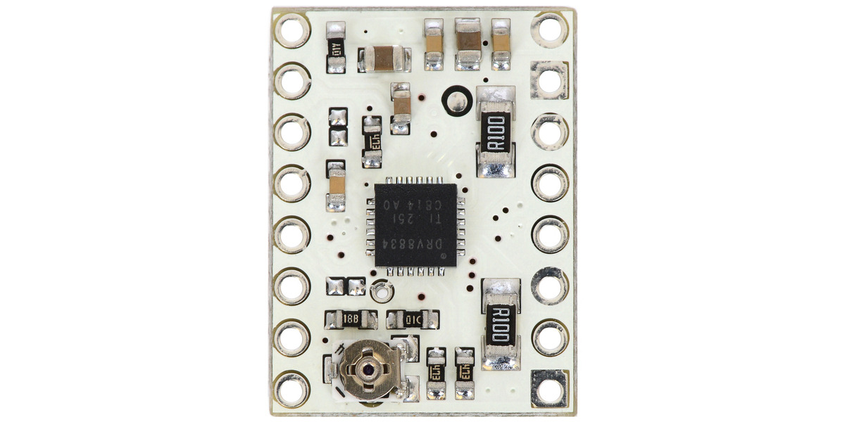 Pololu - DRV8834 low-voltage stepper motor driver carrier.