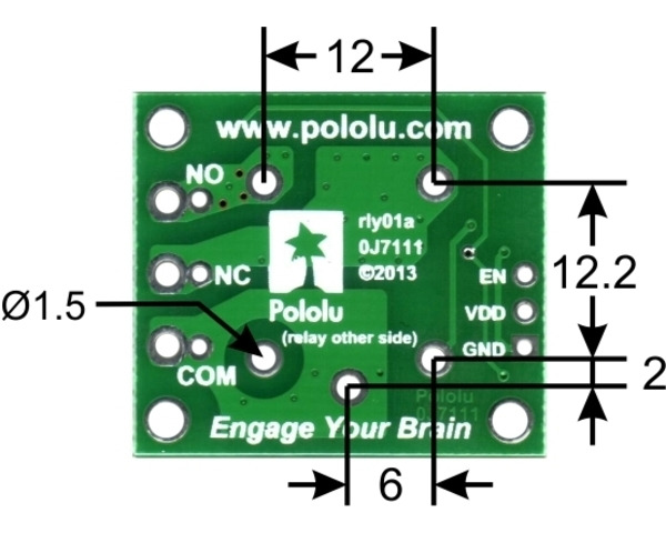 Pololu Basic SPDT Relay Carrier for "Sugar Cube" Relays
