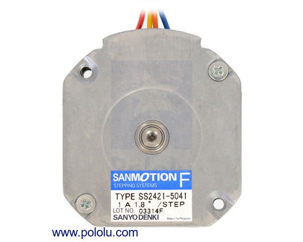 Pololu - Sanyo Pancake Stepper Motor: Bipolar, 200 Steps/Rev, 42×11.6mm, 3.5V, 1 A/Phase