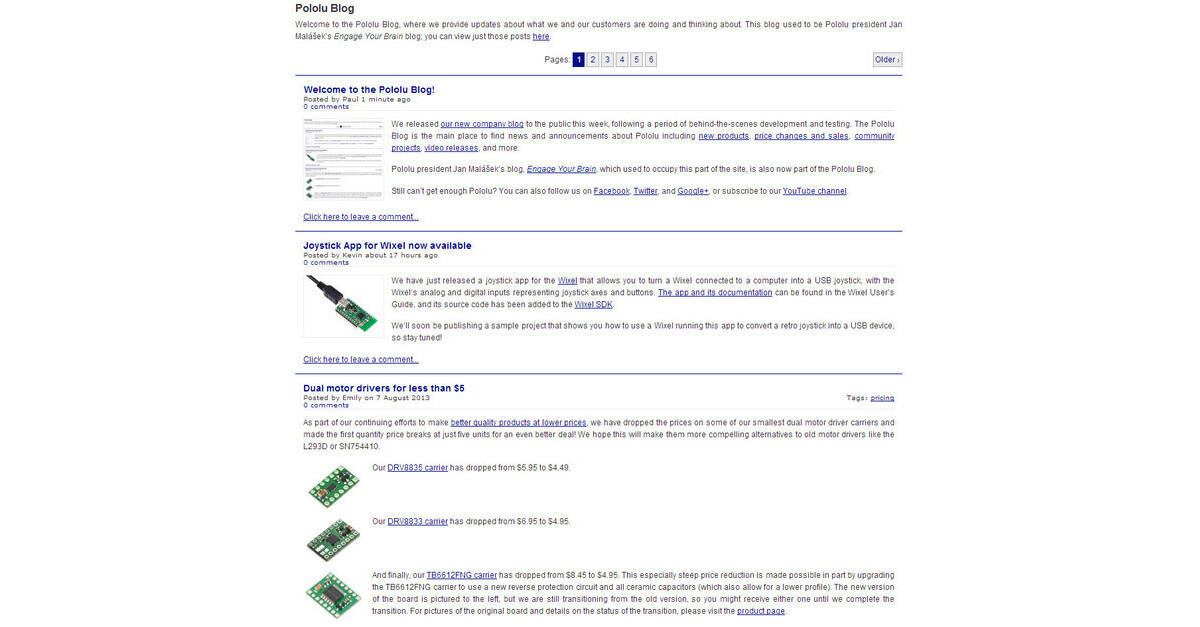 Pololu - Welcome to the Pololu Blog!