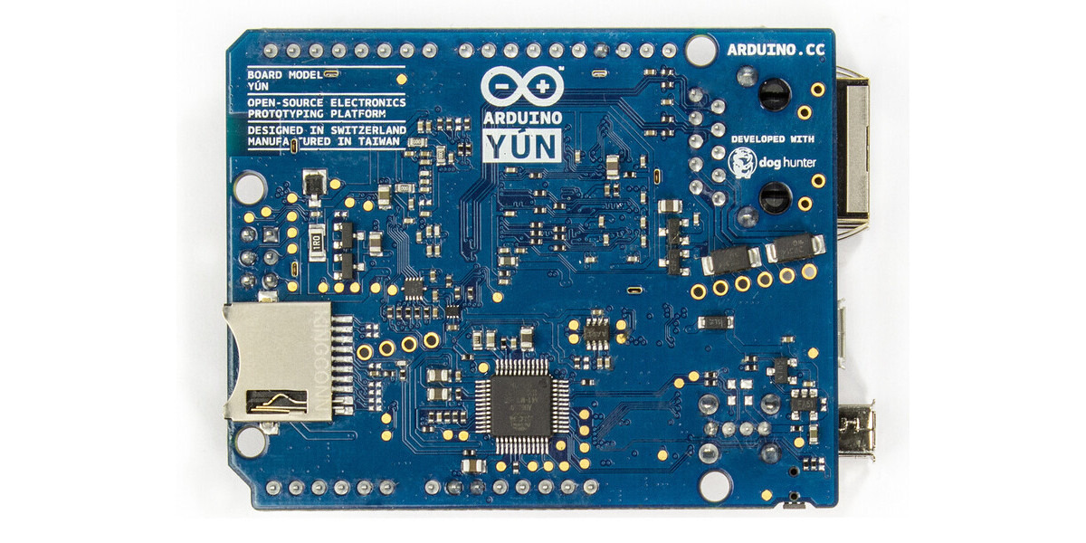 Pololu - Arduino Yún, bottom view.