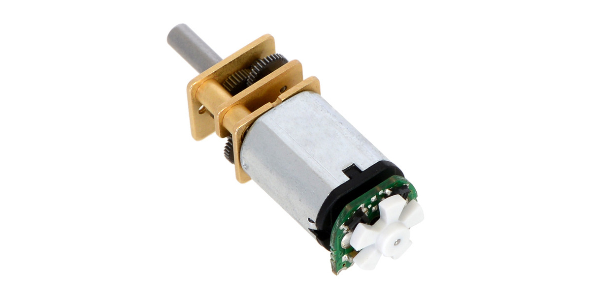 Pololu - Installed micro metal gearmotor reflective optical encoder ...