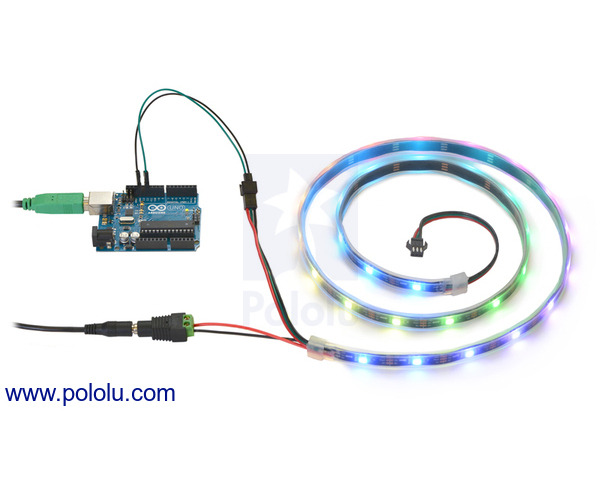 Pololu - Addressable RGB 60-LED Strip, 5V, 2m (WS2812B)