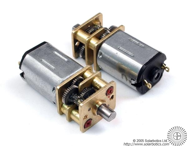 Pololu - Comparison of Solarbotics Gearmotors (GM Series)