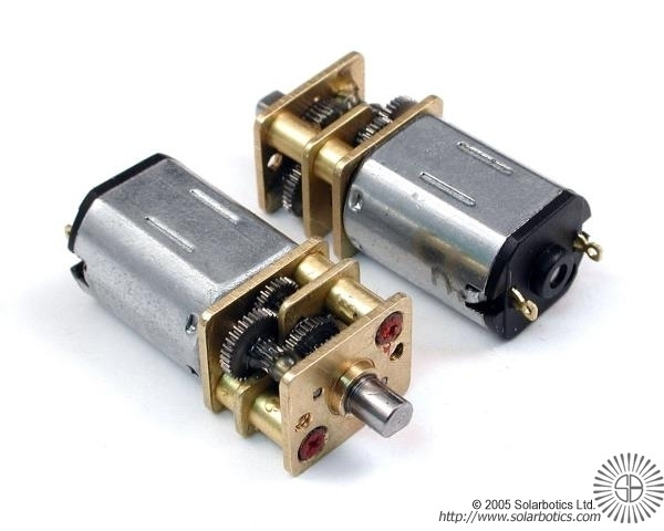 Pololu - Comparison of Solarbotics Gearmotors (GM Series)