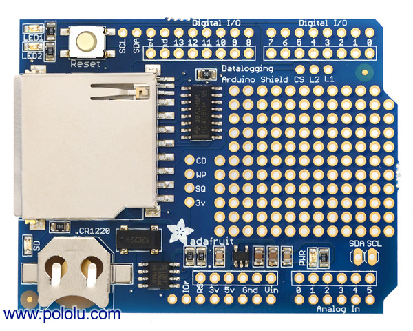 Pololu - Adafruit Data Logging Shield for Arduino