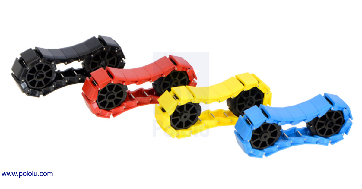 Pololu - New products: Colored miniature tank tracks
