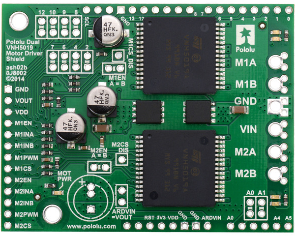 Pololu Dual VNH5019 Motor Driver Shield User’s Guide