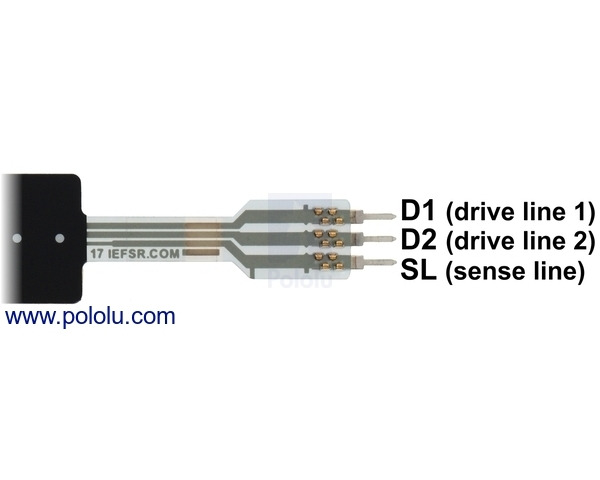Pololu - Force-Sensing Linear Potentiometer: 4.0″×0.4″ Strip ...