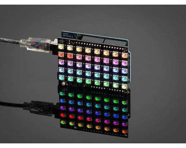 Pololu Adafruit Neopixel Shield For Arduino 40 Rgb Led Pixel Matrix