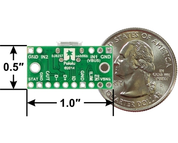 Pololu - TPS2113A Power Multiplexer Carrier with USB Micro-B Connector
