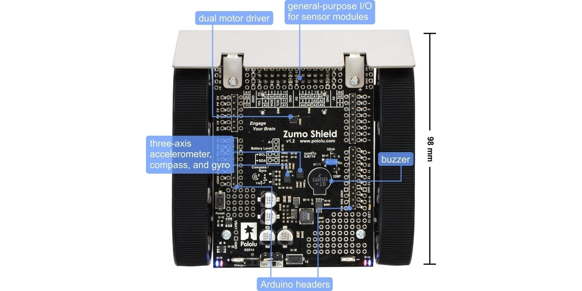 Pololu - New version of the Zumo Shield for Arduino - now with full IMU!