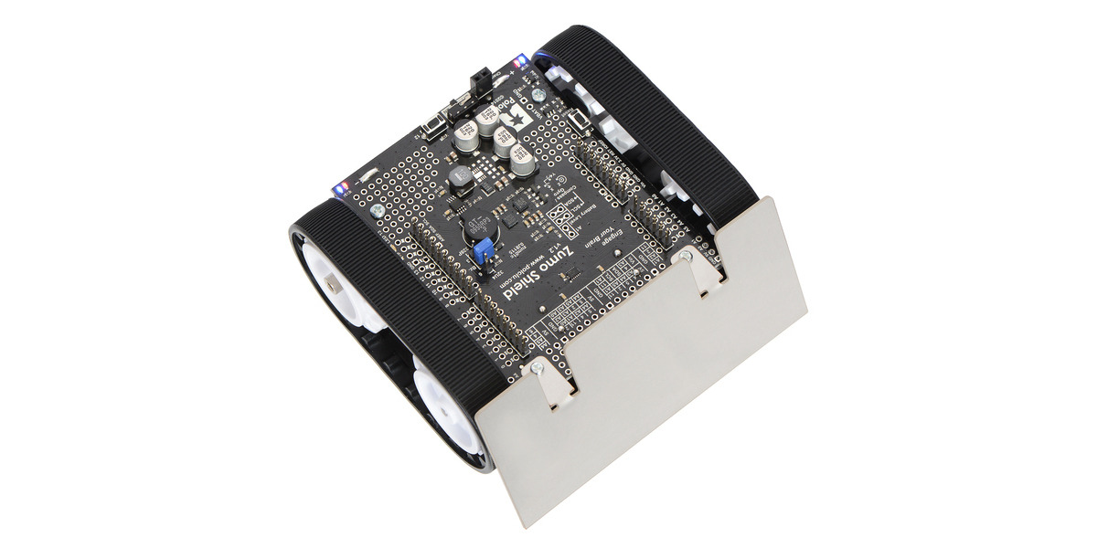 Pololu - Zumo Robot for Arduino, v1.2 with original white sprockets.